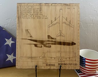Boeing 707 Blueprint - Etsy