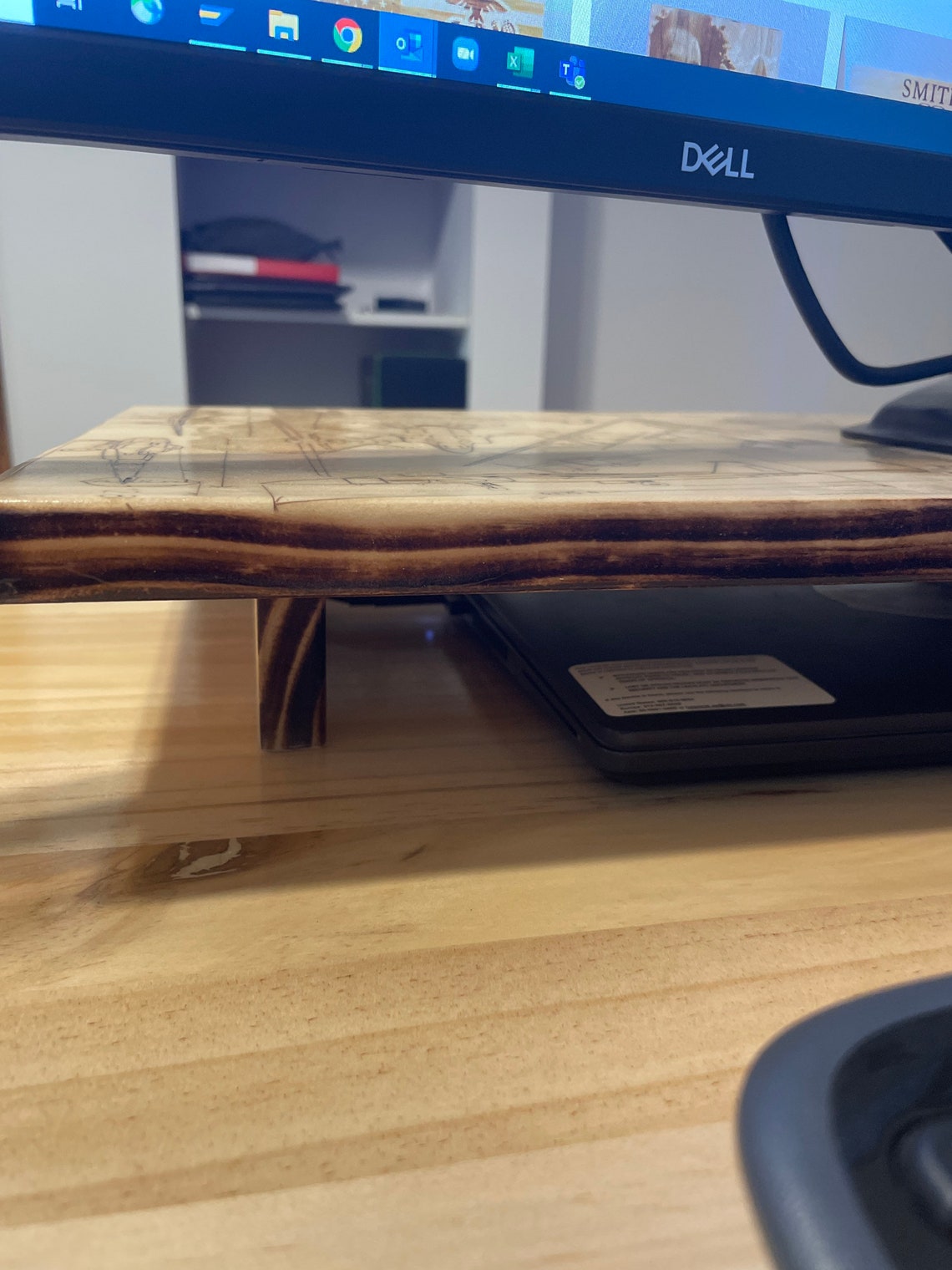 Custom Personalized Engraved Desk Riser Desk Stand Dual - Etsy