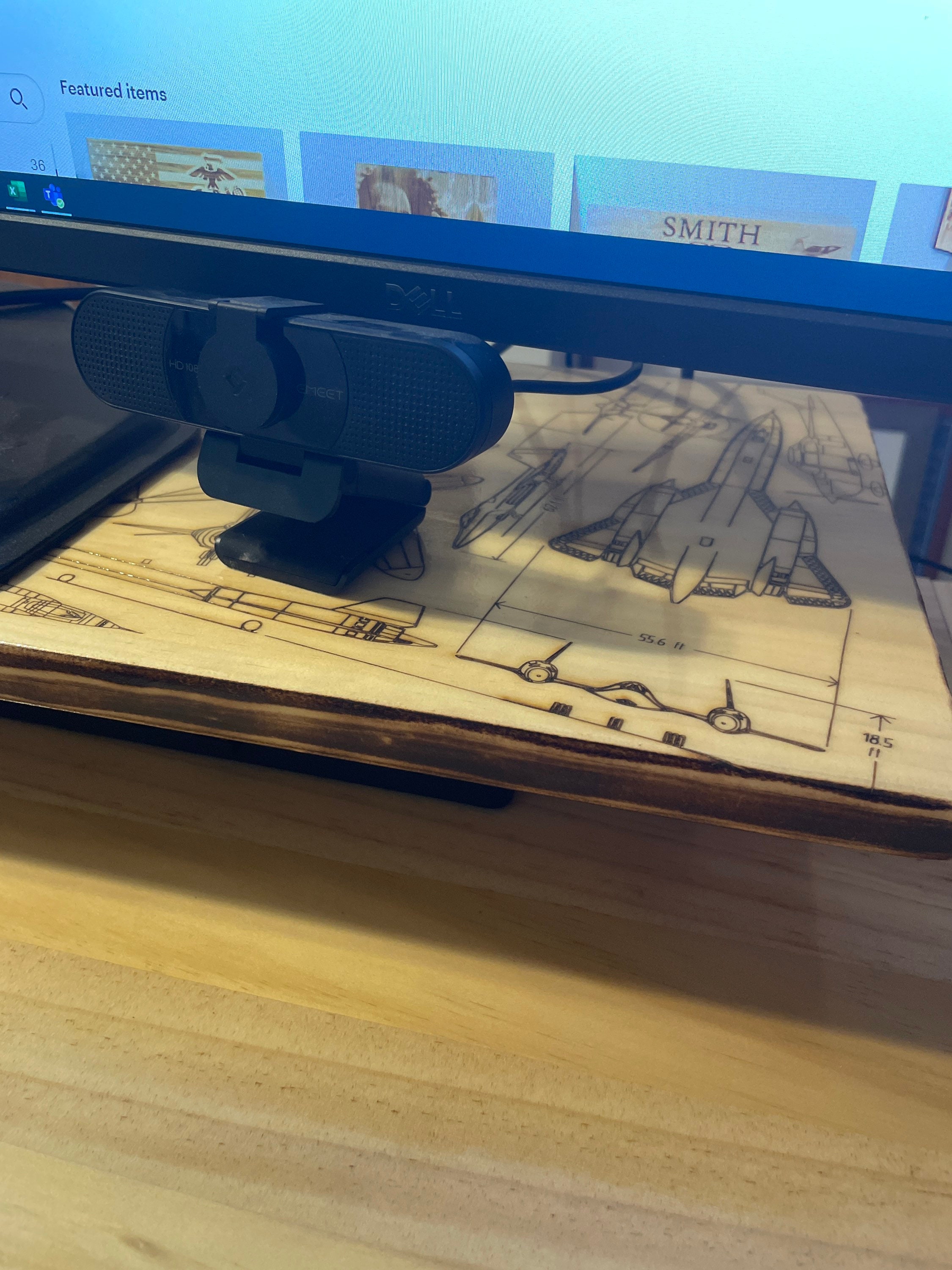 Custom Personalized Engraved Desk Riser Desk Stand Dual - Etsy