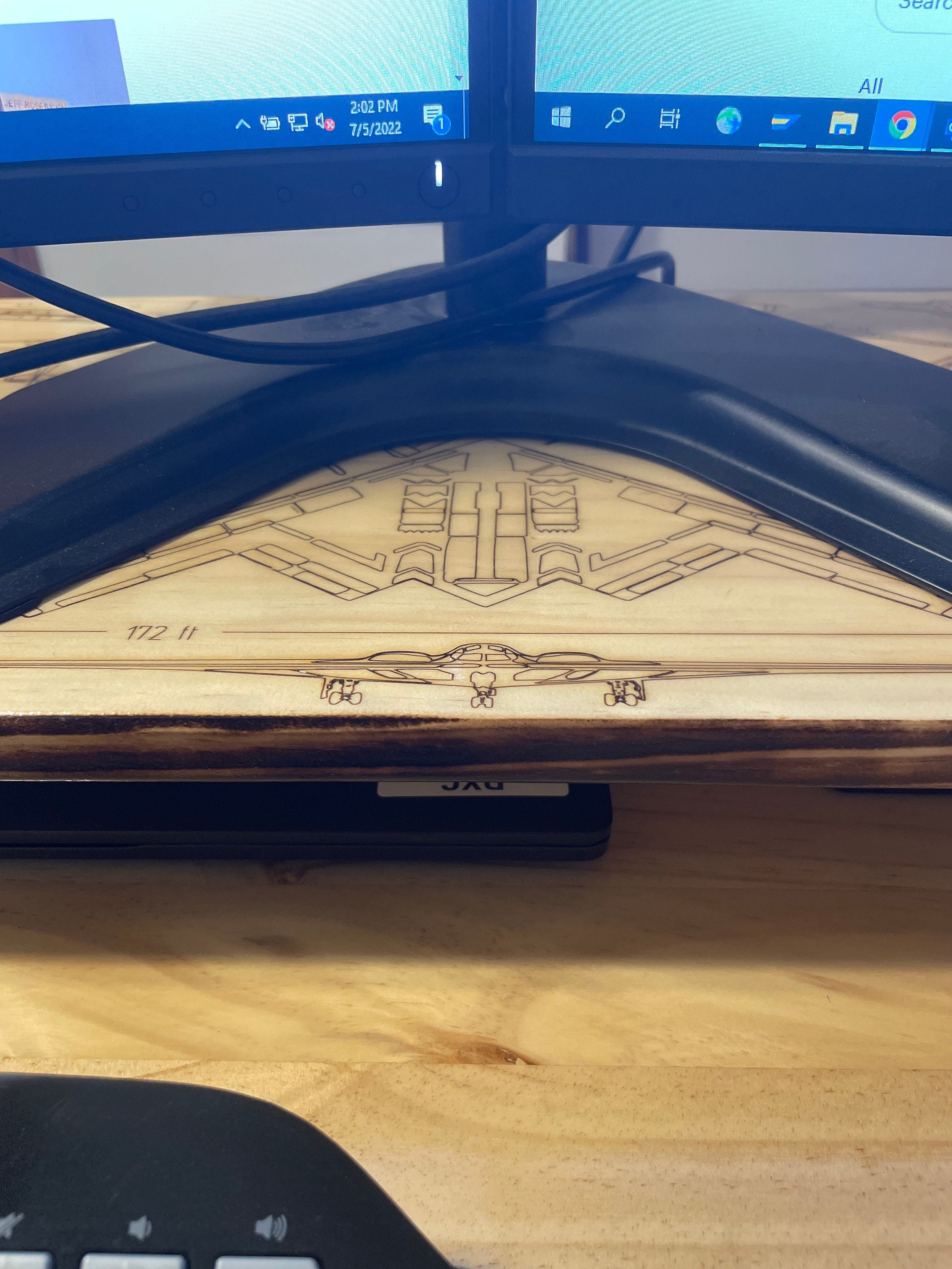 Custom Personalized Engraved Desk Riser Desk Stand Dual - Etsy