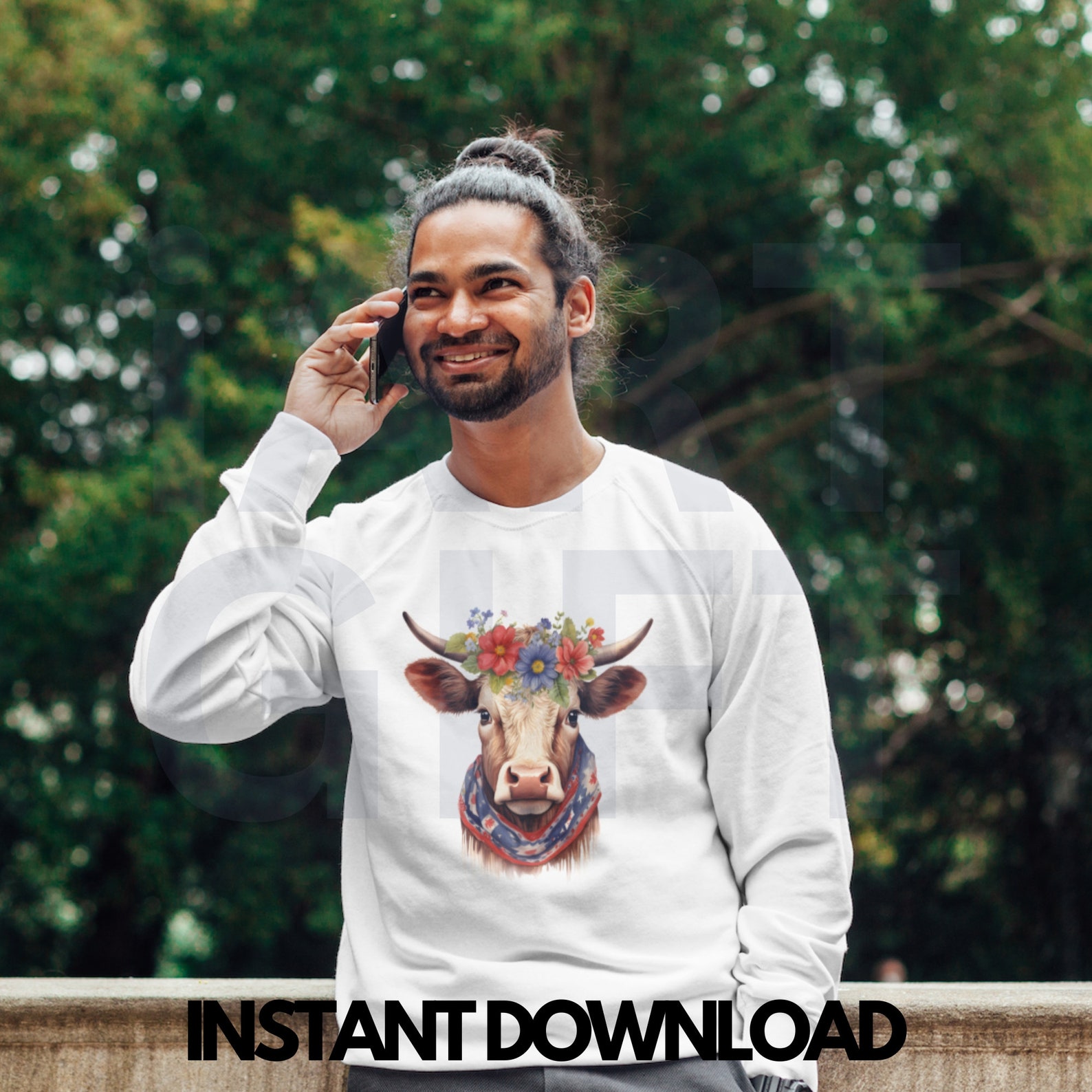 Highland Cow PNG JPG SVG, Focused Cow Face, Cow Head | for Highland Cow ...