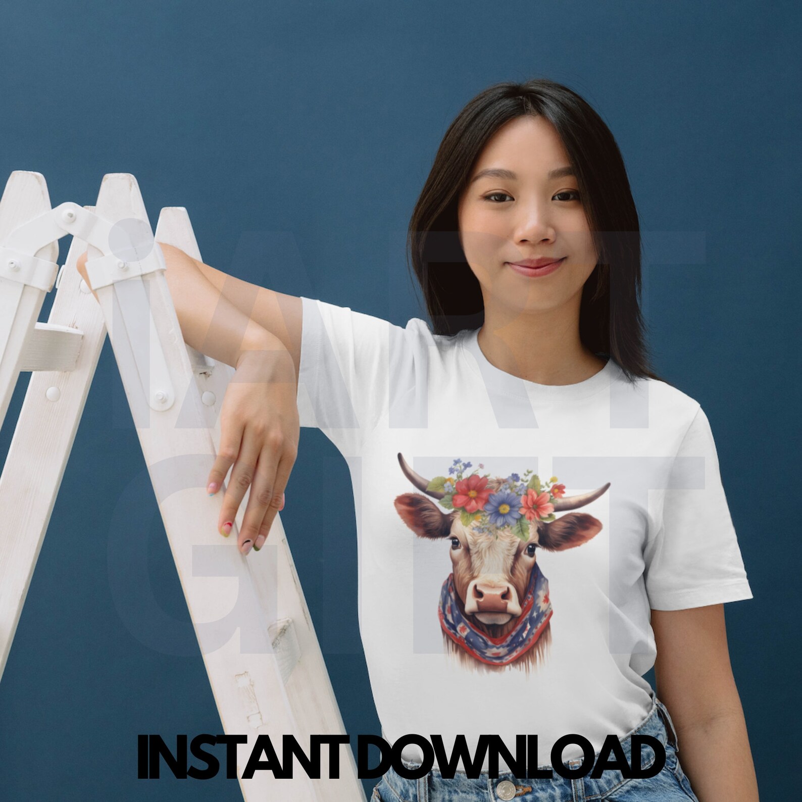 Highland Cow PNG JPG SVG, Focused Cow Face, Cow Head for Highland Cow ...