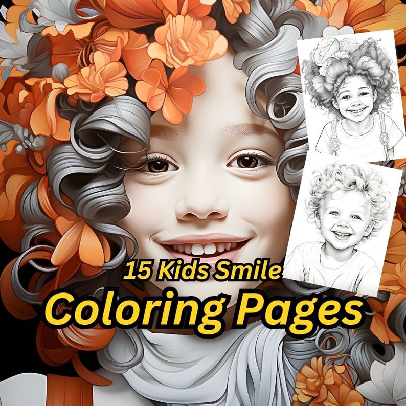 Kids Smile Brilliant Coloring Pages for Adults and Kids, Coloring Book ...