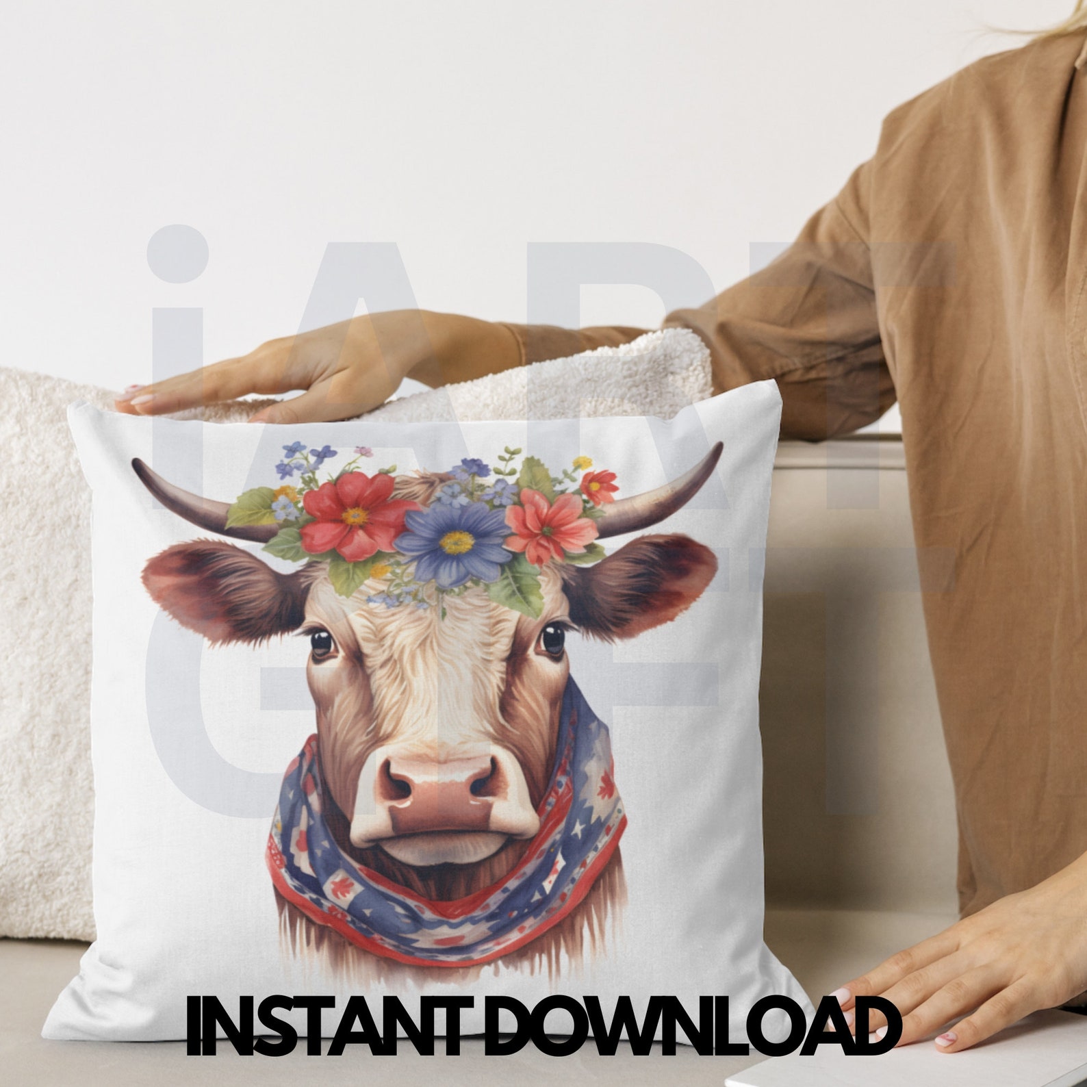 Highland Cow PNG JPG SVG, Focused Cow Face, Cow Head for Highland Cow ...
