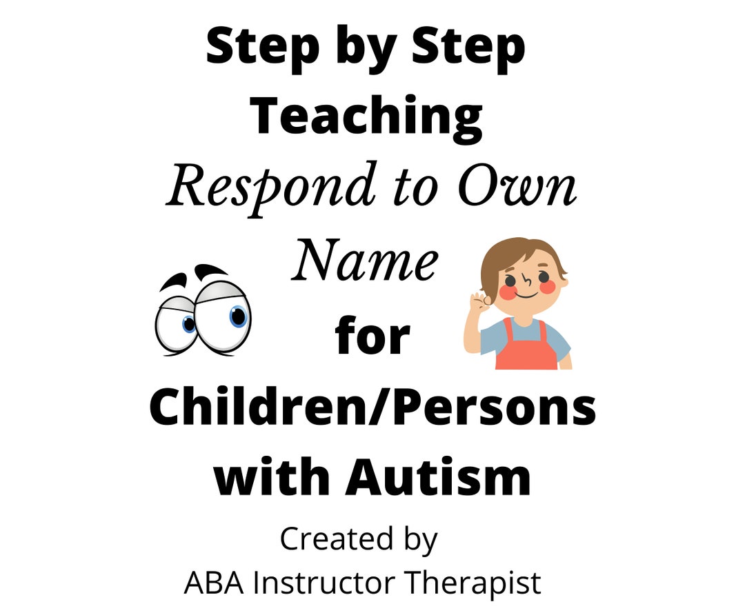 Teaching Responding to Name With Children/persons With Autism - Etsy