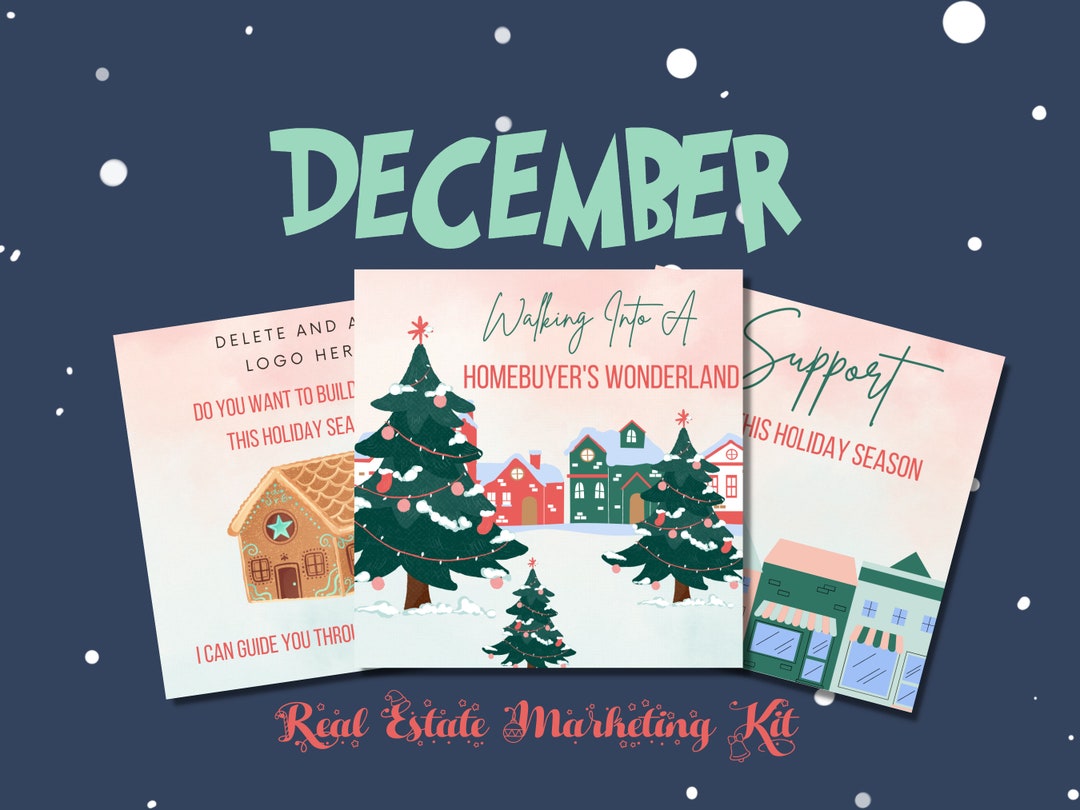 December Real Estate Social Media Posts & Reels | Real Estate ...