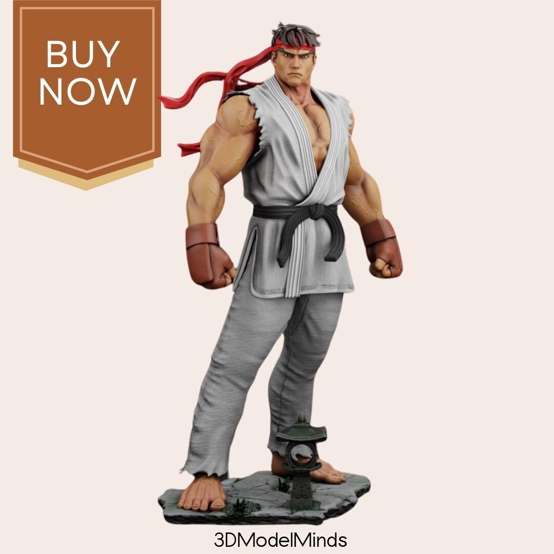 Ryu Street Fighter STL File, 3D Digital Printing STL File for 3D ...