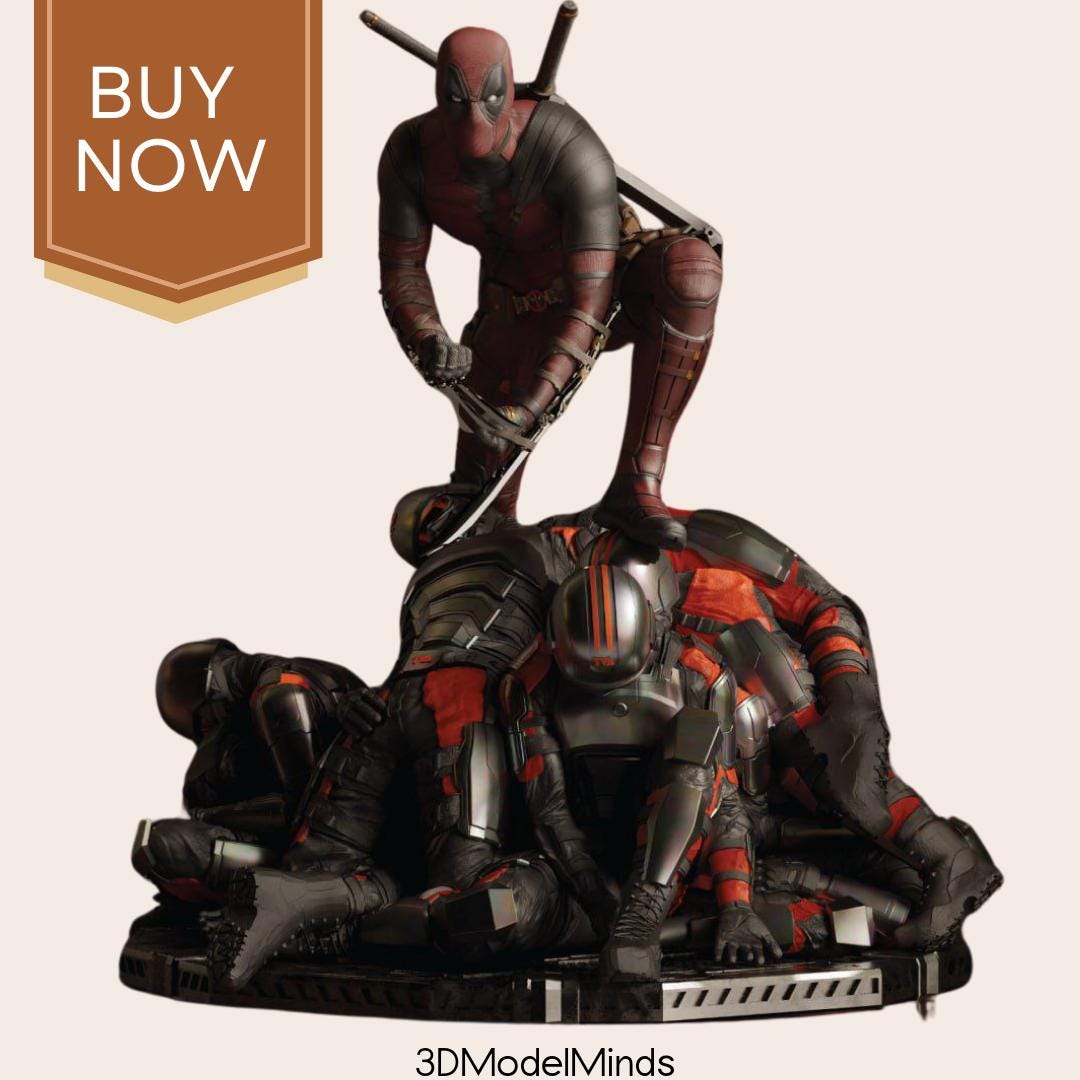 Deadpool Big Bust STL File, 3D Digital Printing STL File for 3D ...