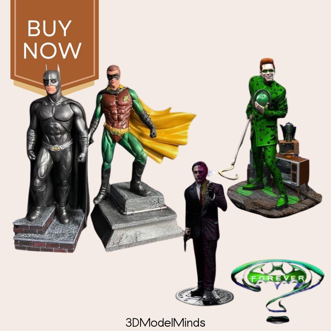 Batman Forever Pack STL File, 3D Digital Printing STL File for 3D ...