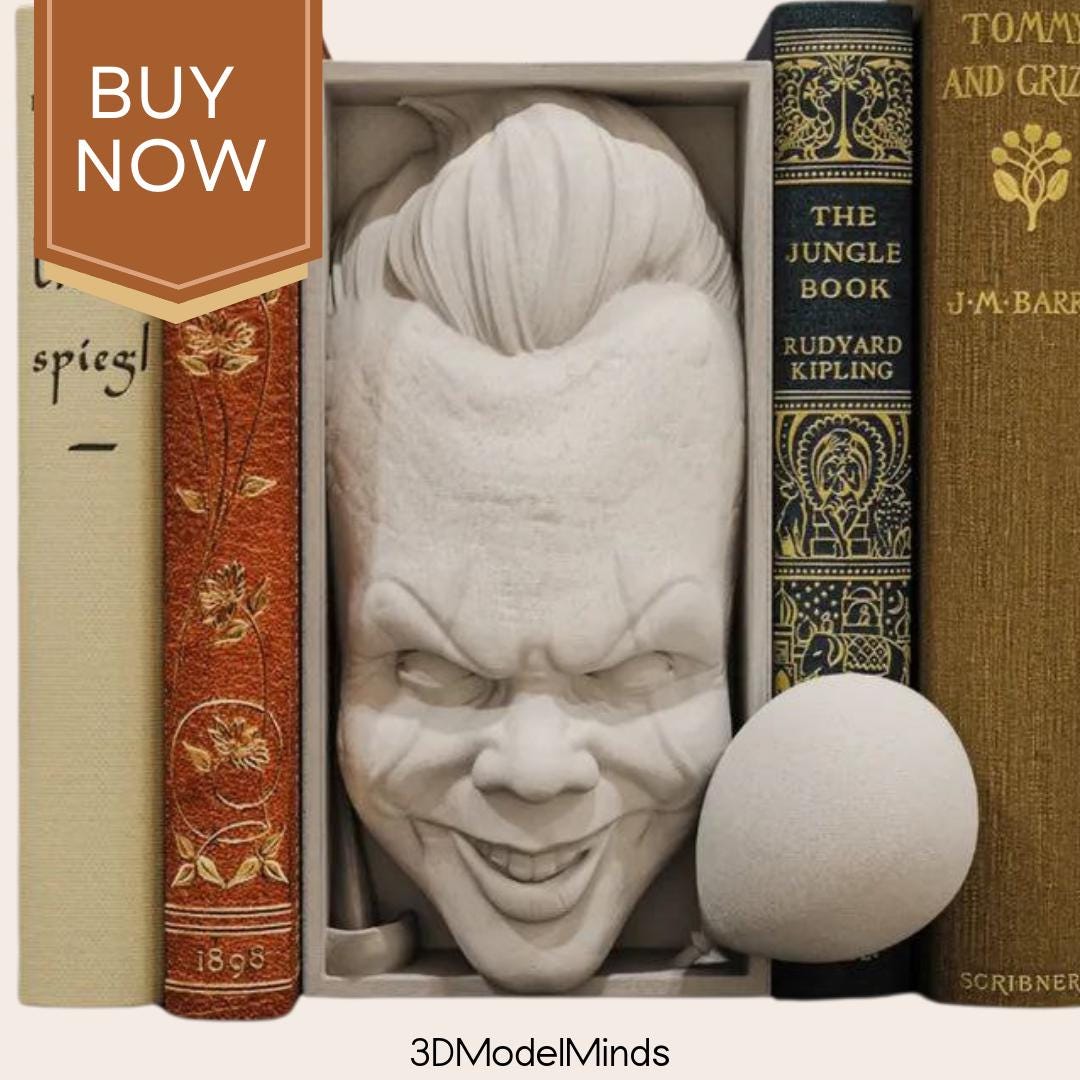 Horror Book STL File, 3D Digital Printing STL File for 3D Printers ...