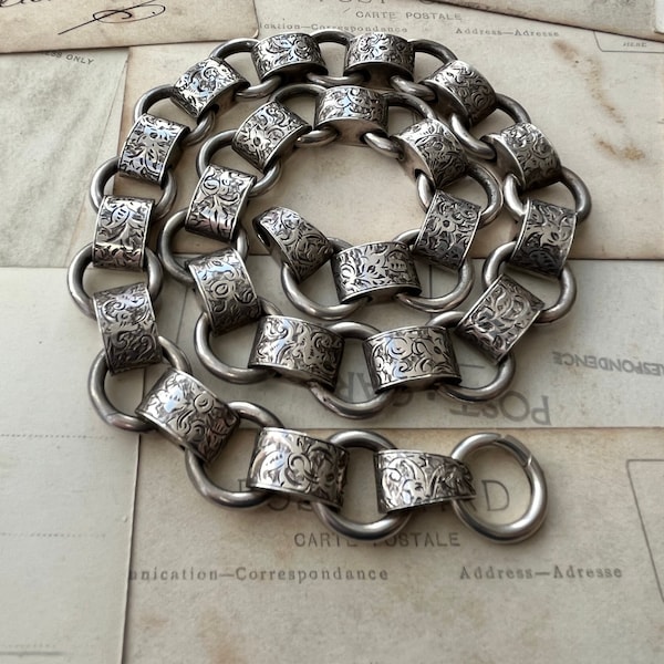 Silver Book Chain - Etsy