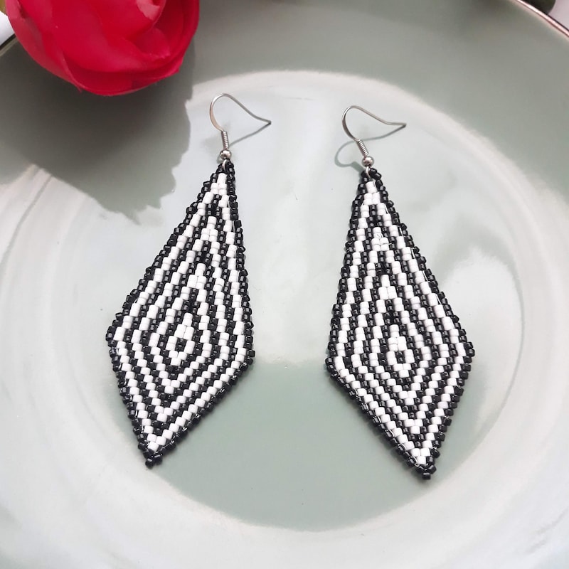 Seed Bead Earrings - Etsy