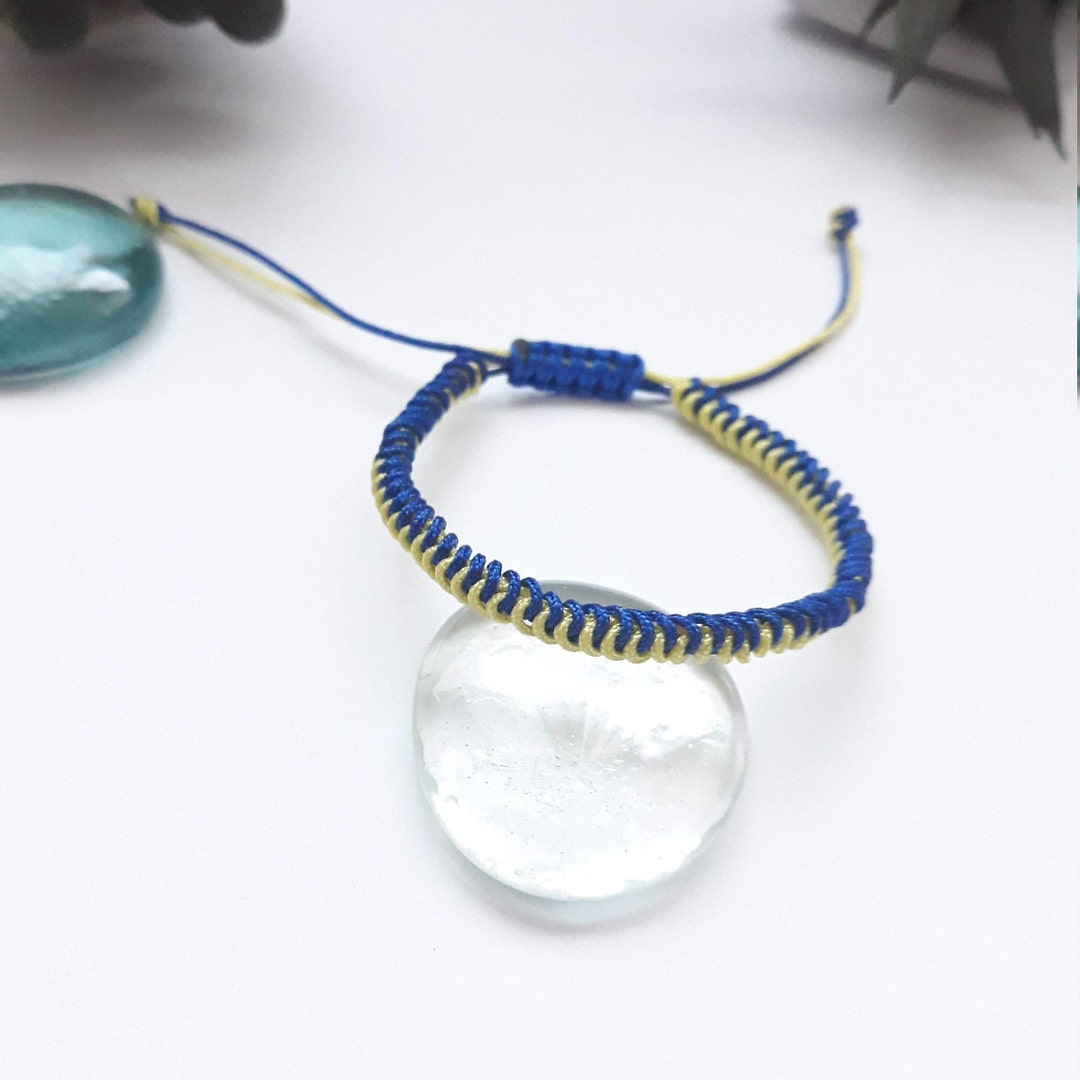 Ukraine Flag Bracelet, Knotted Polyester, Support Ukraine - Etsy