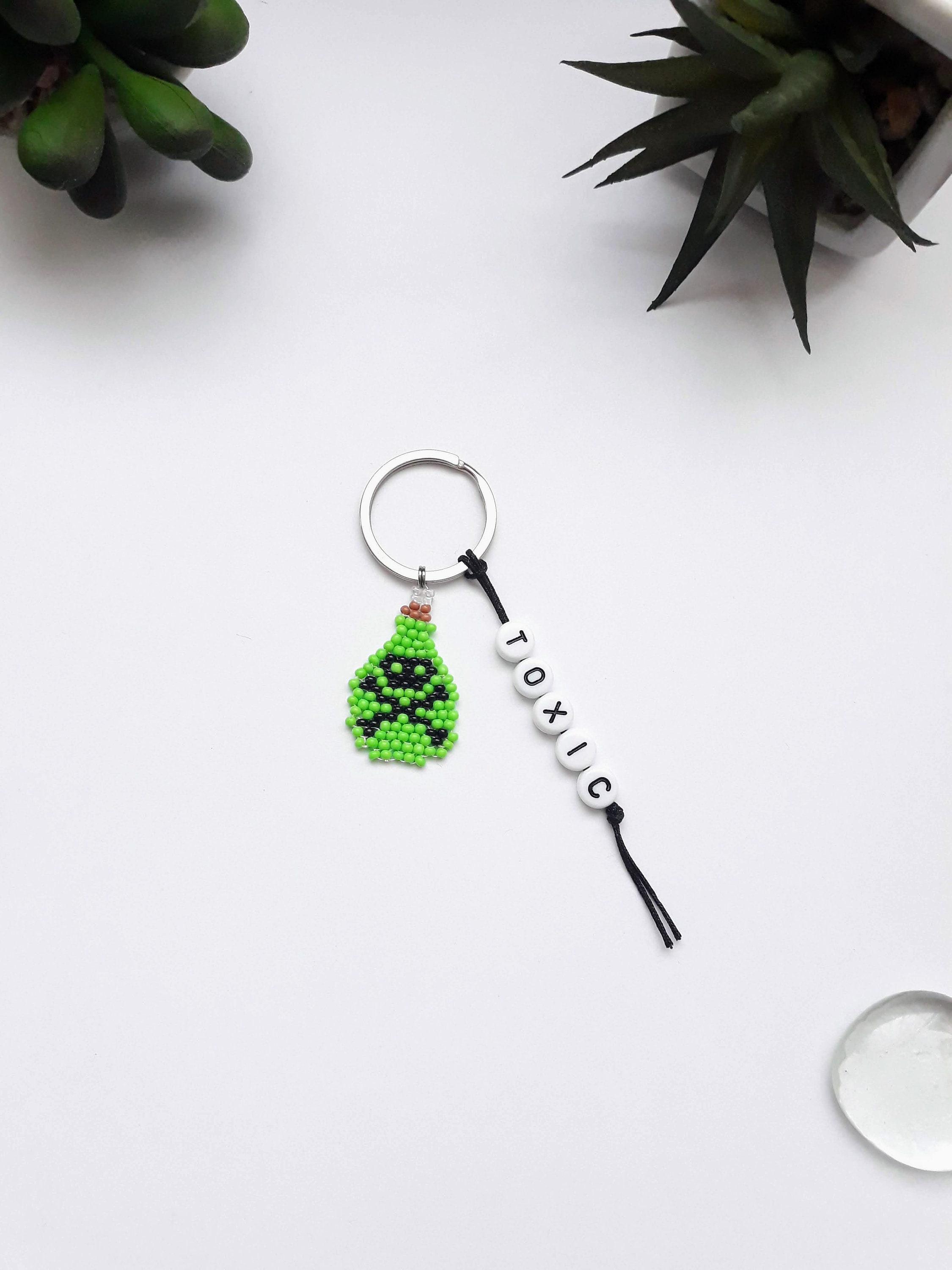 Funny Keychain, Humorous Friend Keychain, Handmade Small Gift, Toxic ...