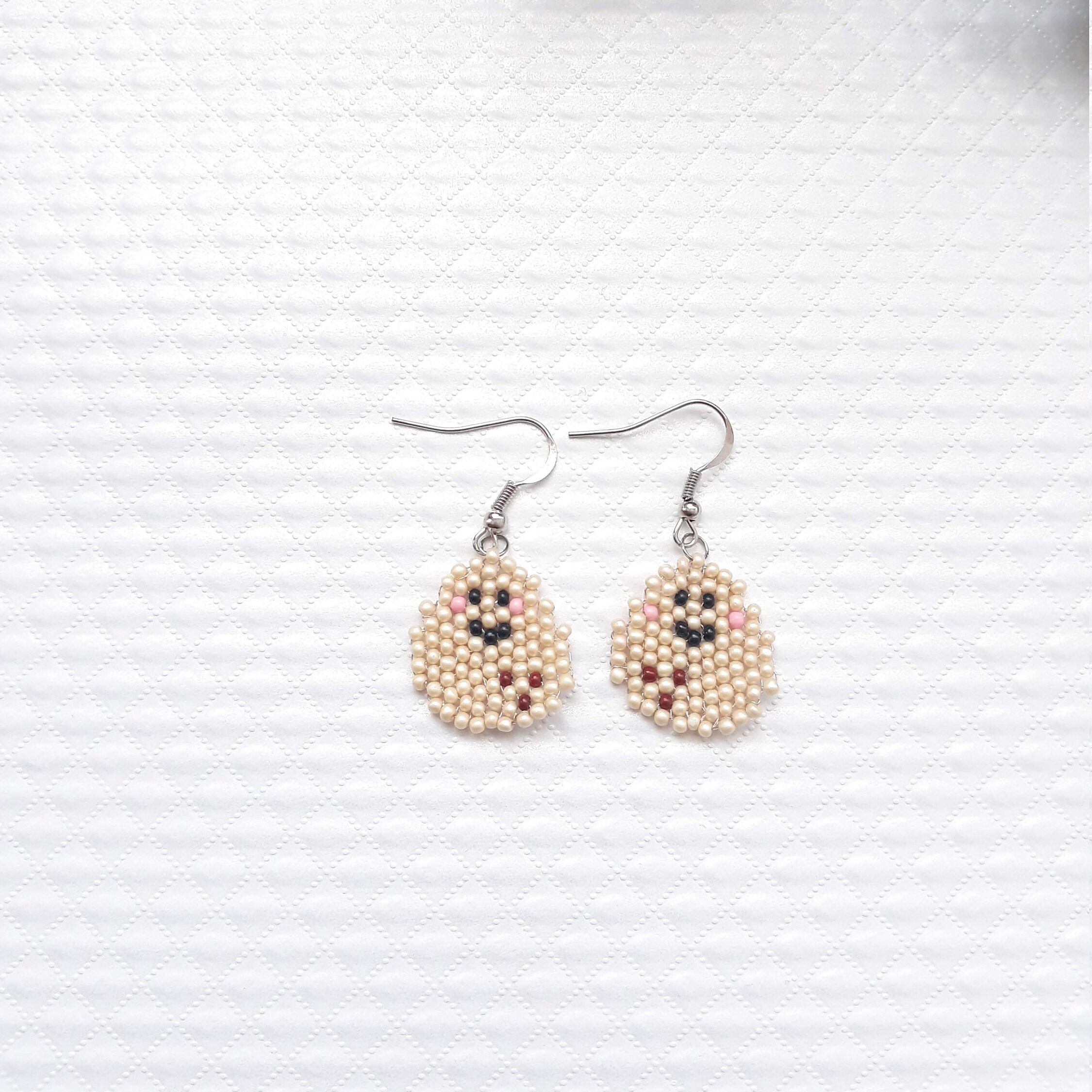 Potato Earrings, Kawaii Potatoes, Bead Earrings, Food Earrings, Fun ...