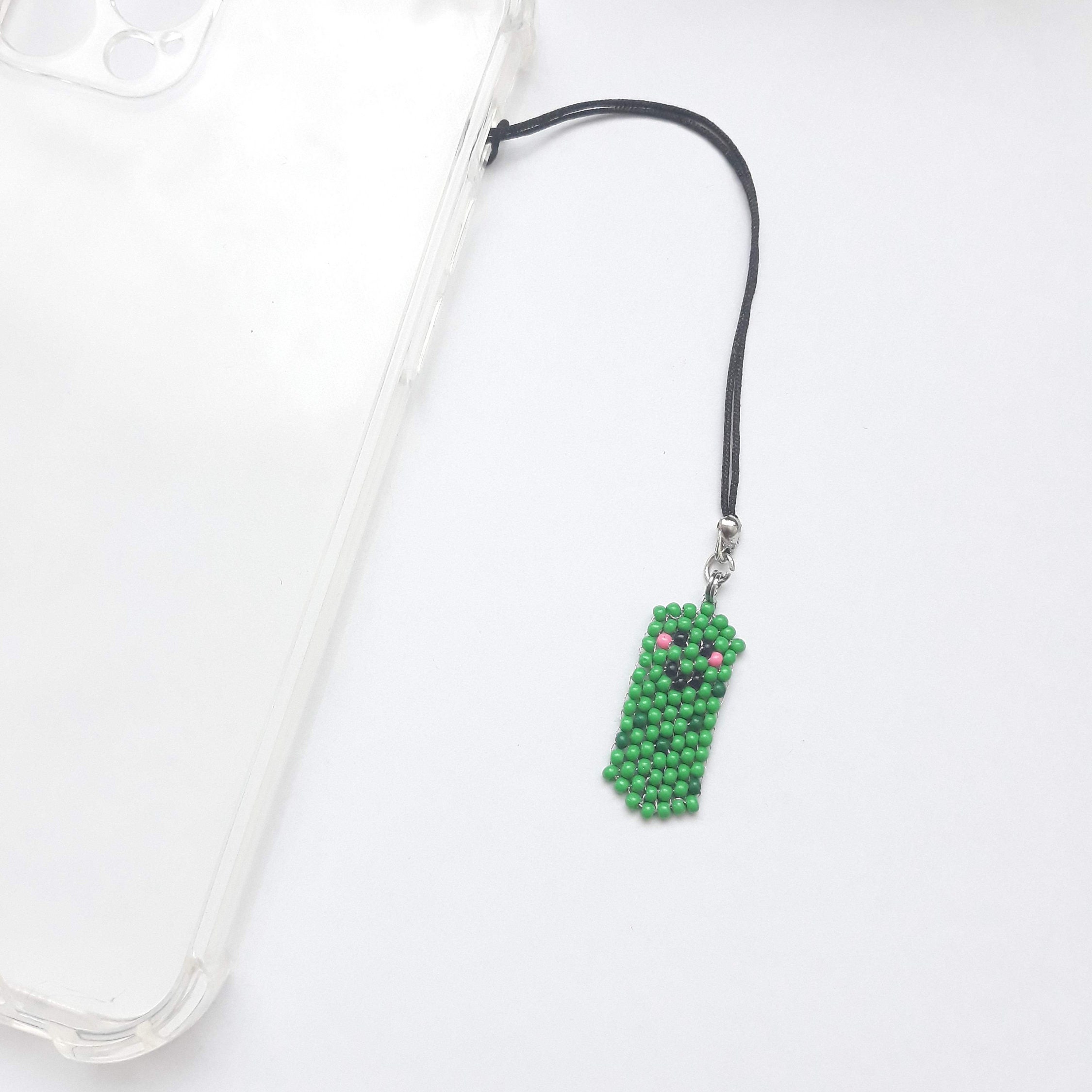 Pickle Phone Chain,his and Hers Phone Charm,pickle Bead Accessory ...