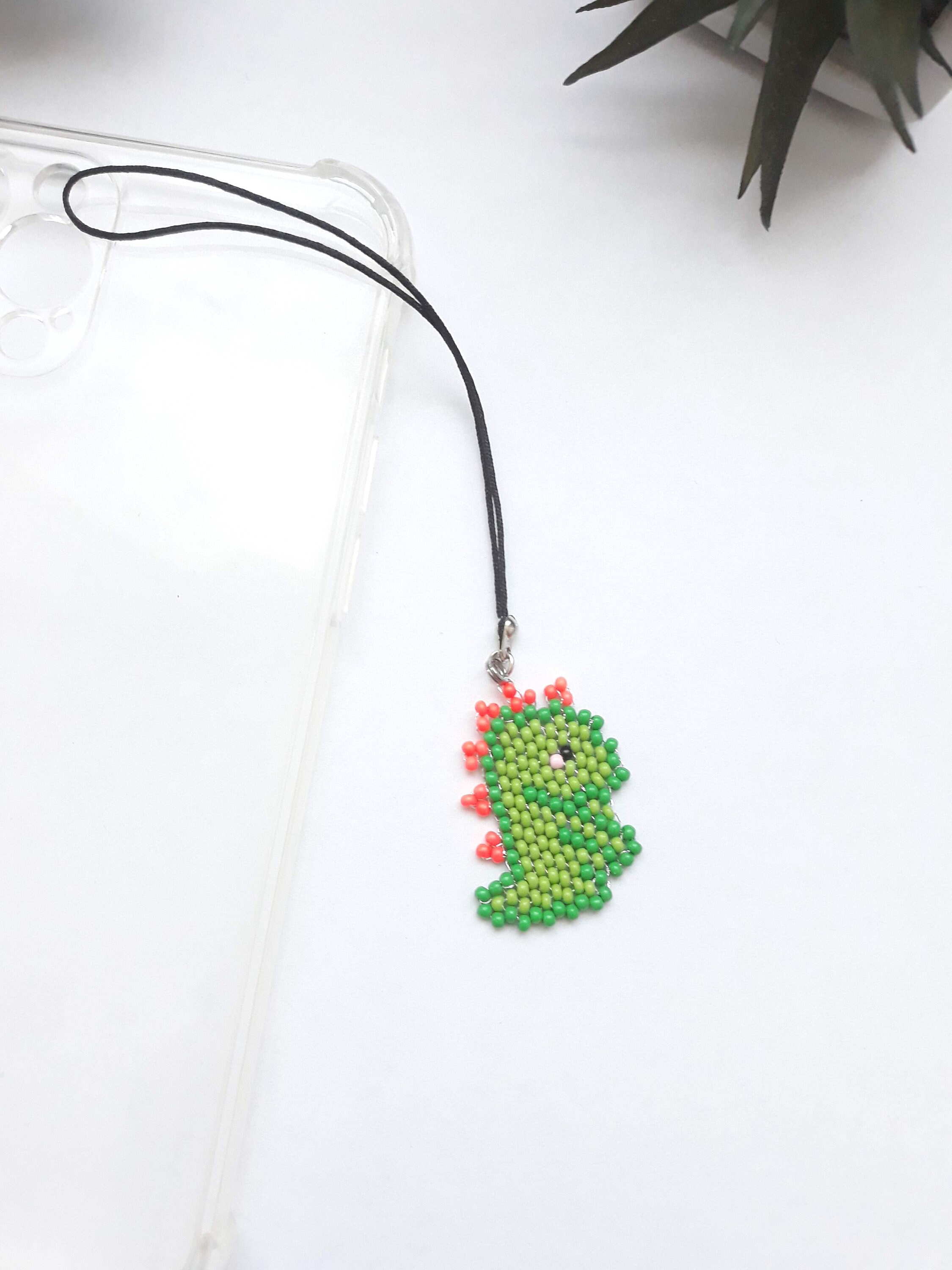 Dinosaur Keychain,dinosaur Phone Accessory,beaded Dino,charm for Bag or ...