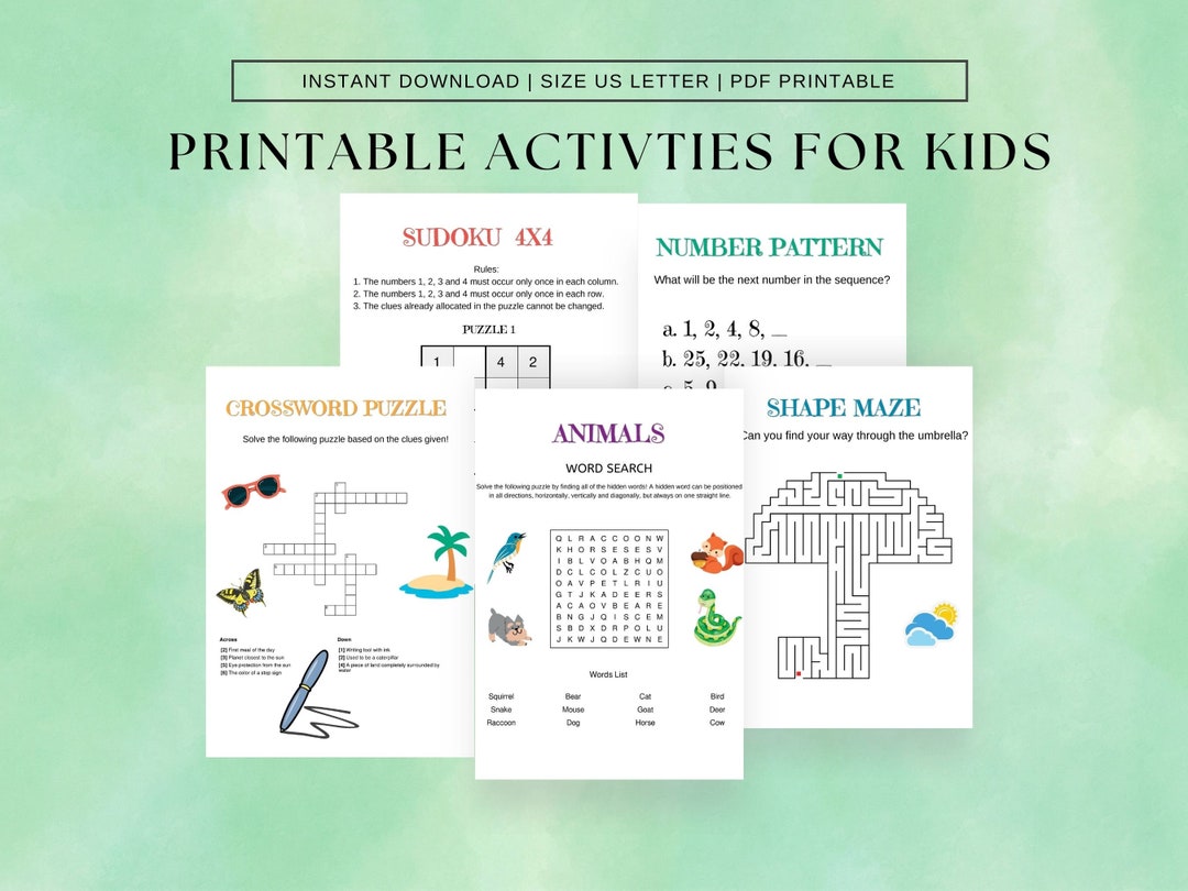 Kids Activities, Printable Activity, Kids Word Search, Maze, Kids ...