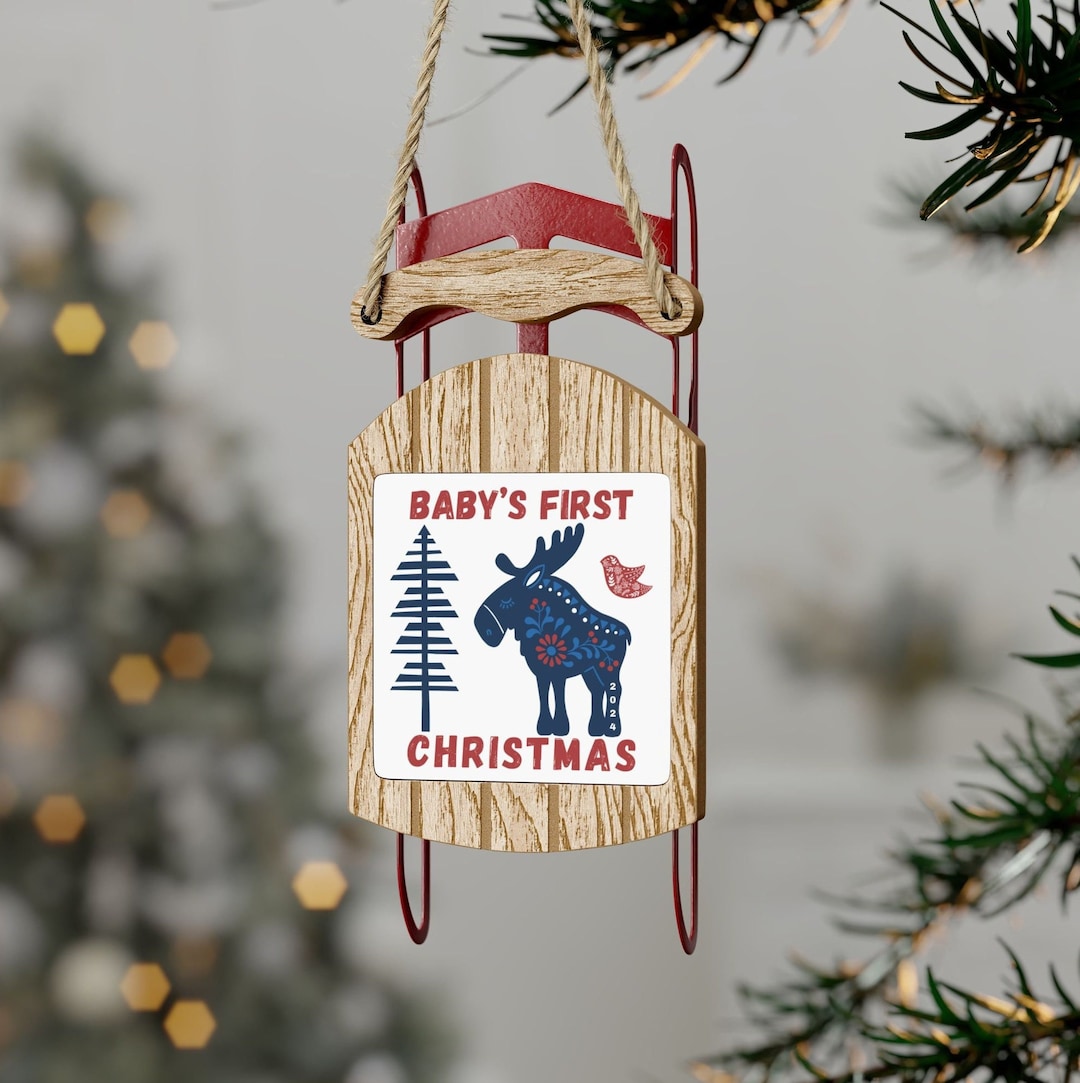 Baby's 1st Christmas Ornament, Baby's First Christmas Decoration, New ...