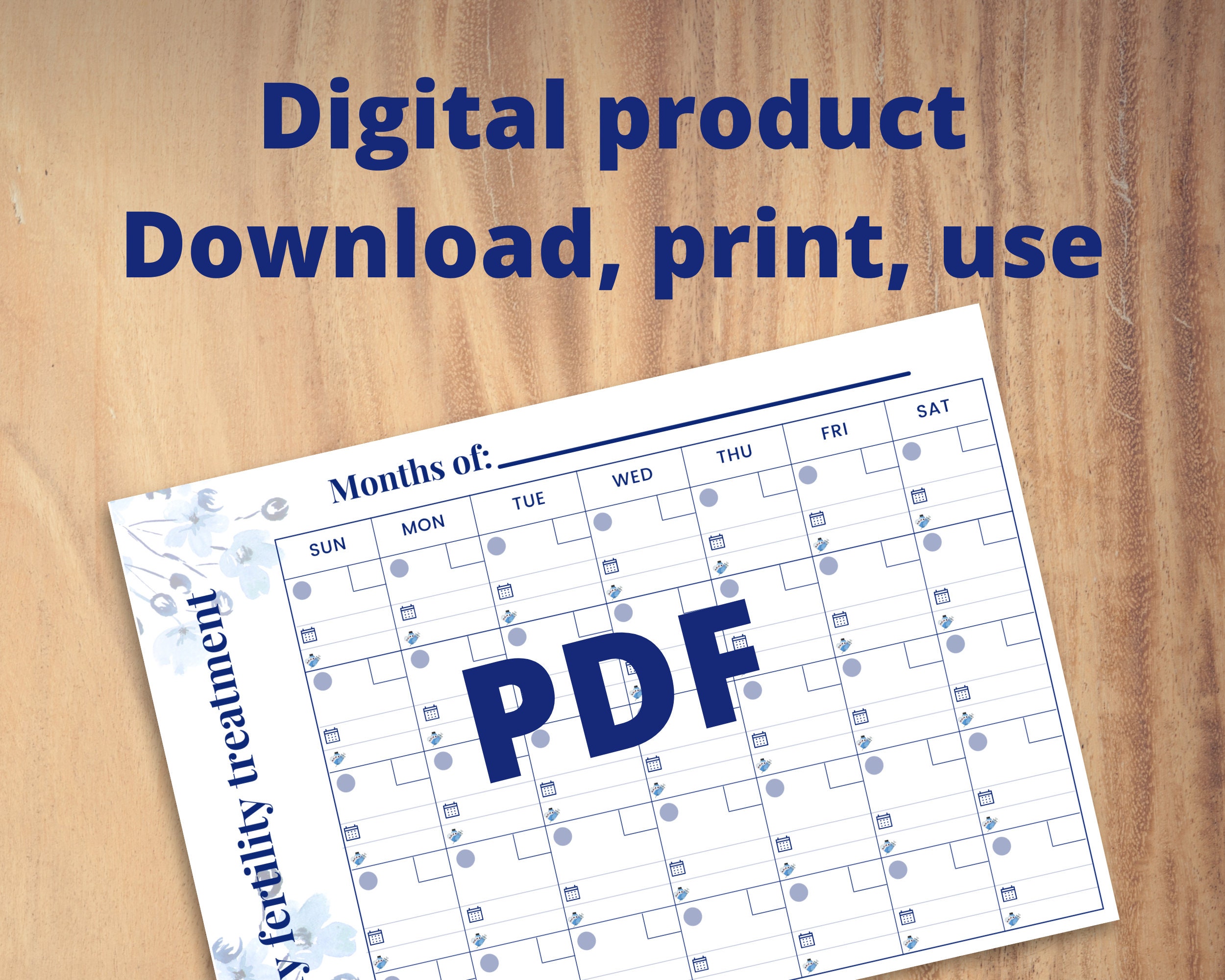 IVF Planner, Printable for Infertility Treatment, Iui, Ivf. Tracker for ...