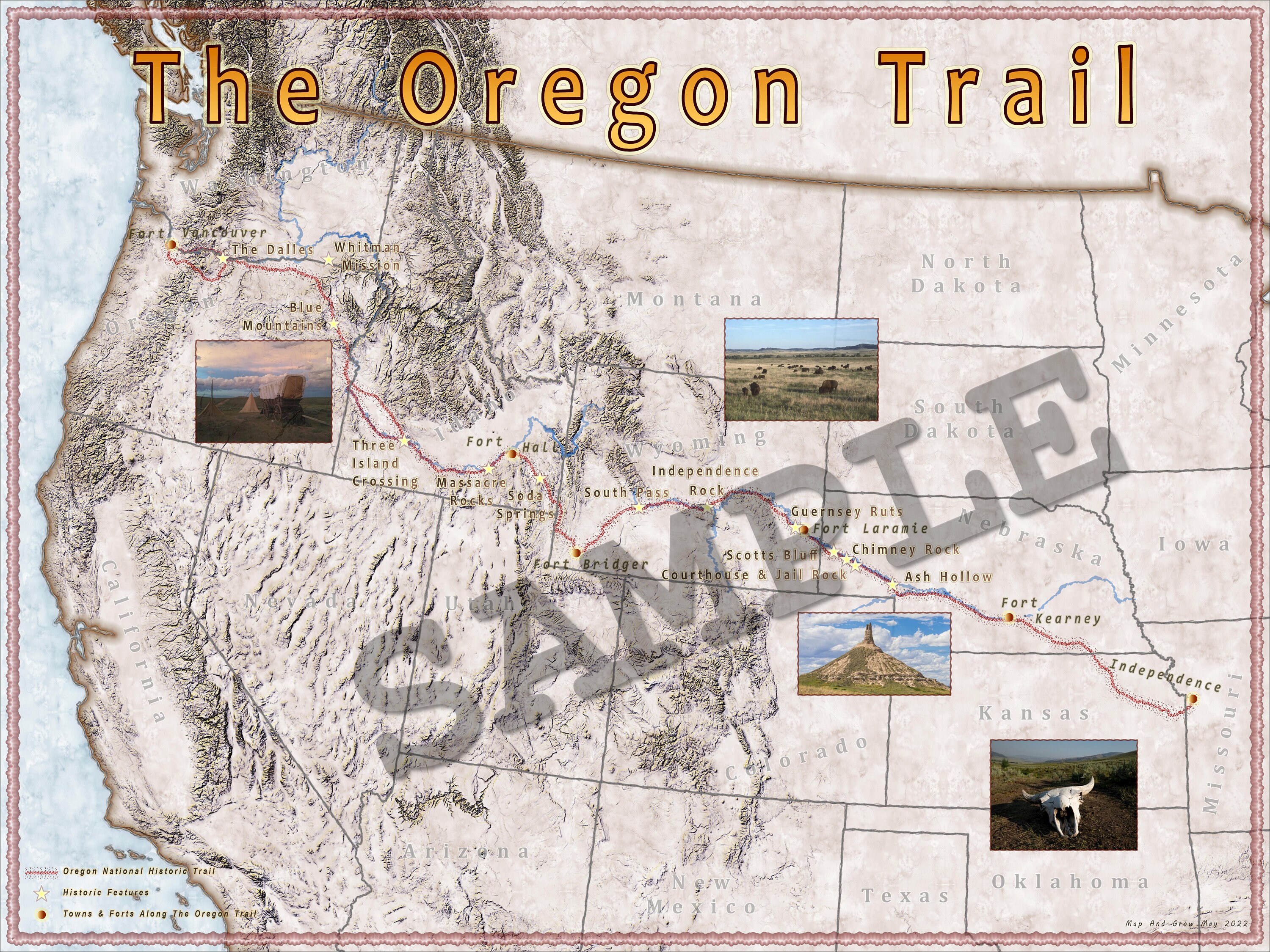 Organ Trail Route