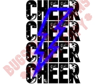 Cheer Lightning Bolt Png - Etsy