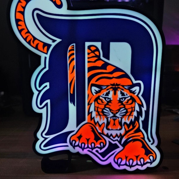 Detroit Tigers Neon Sign - Etsy