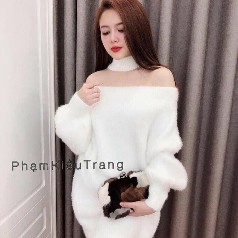 White Fur Dress - Etsy