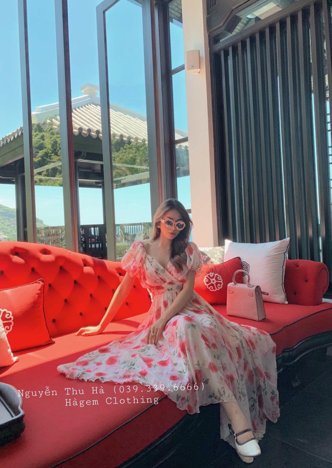 Silk Floral Puff Sleeve Maxi Dress Size S - Etsy