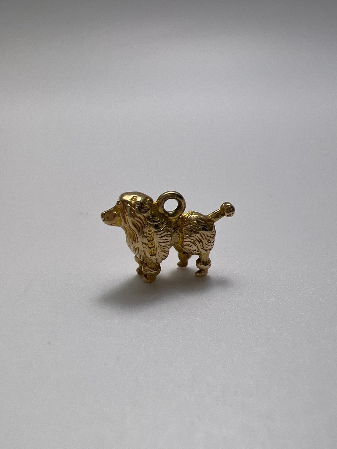 9ct Gold Poodle Charm - Etsy