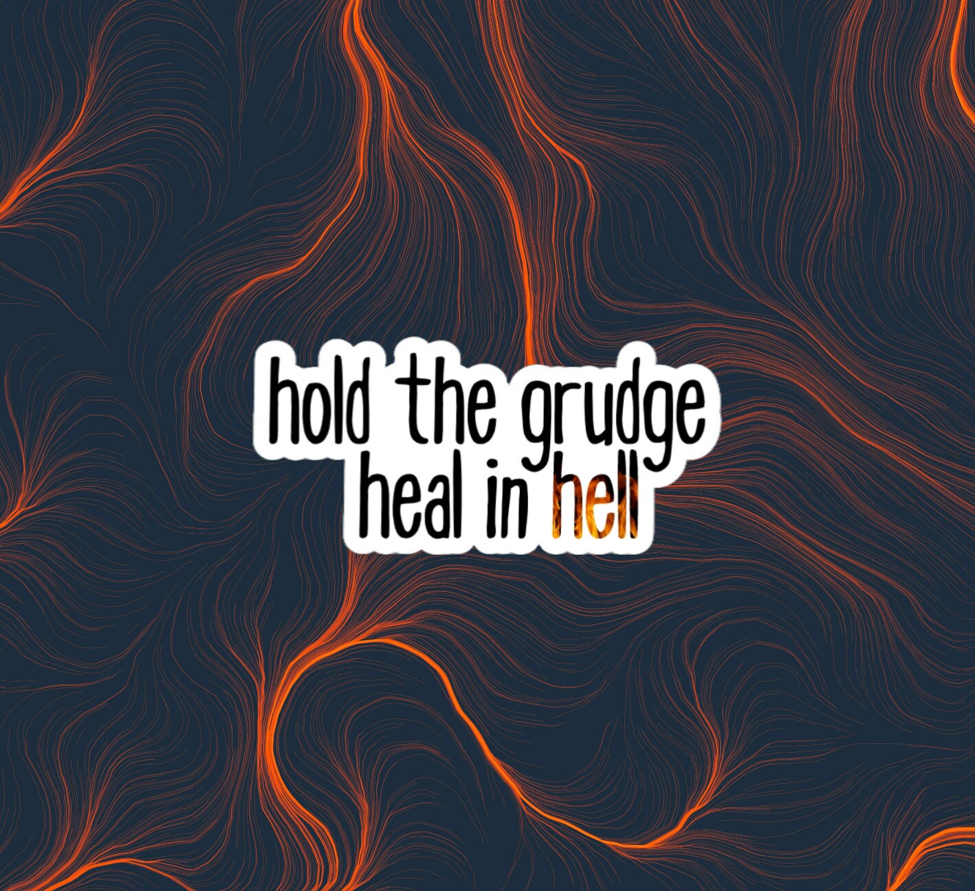 Funny Sticker - Hold the Grudge Heal in Hell Sticker - Waterproof ...