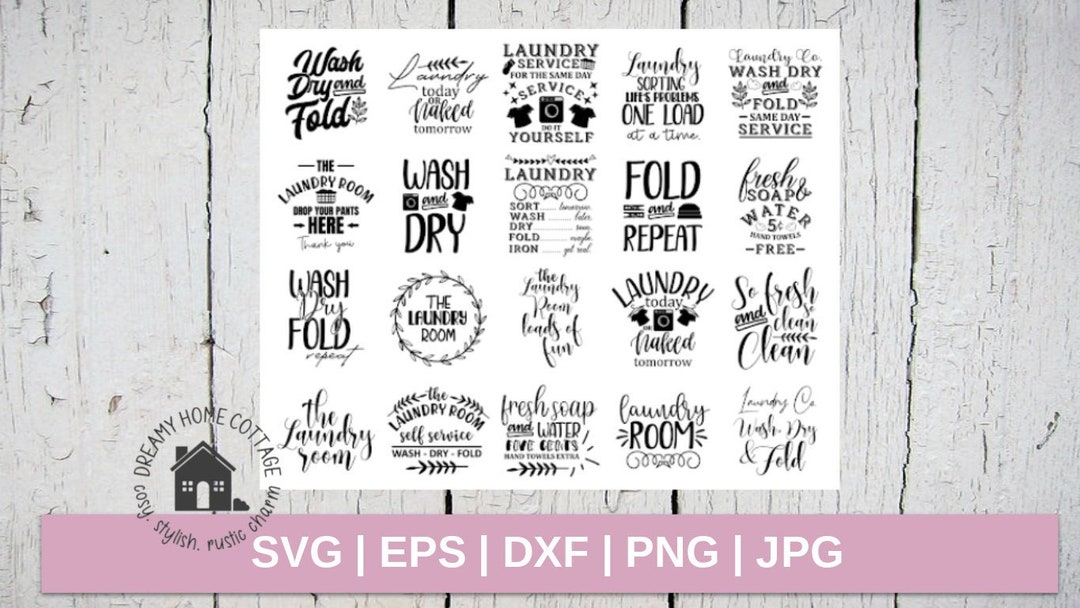 Laundry SVG Bundle , Laundry Room SVG, Instant Downloads, Farmhouse SVG ...