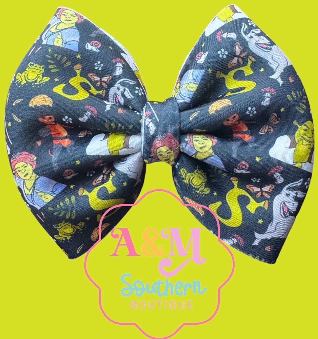 Shrek Hair Bow / Toddler Hair Bow - Etsy