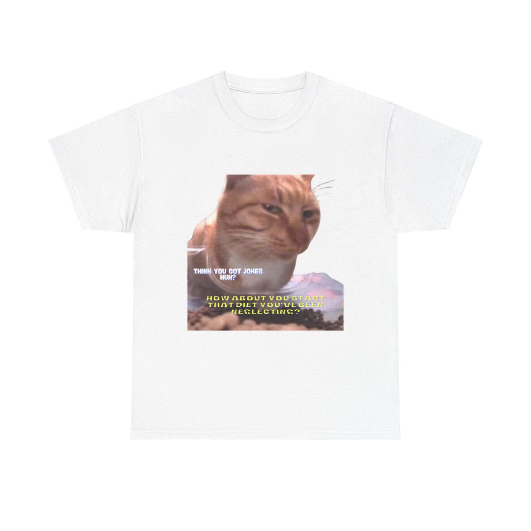 Unisex Heavy Cotton Tee/ Cat Meme Shirts - Etsy