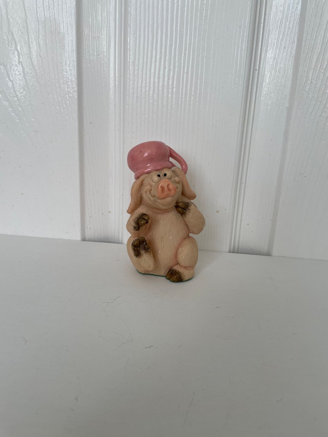 Vintage Collectible Handmade Funny Pig Figure Figurine,funny Pig Figure ...