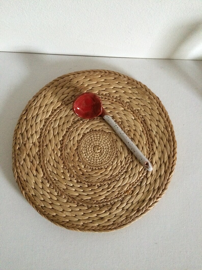Vintage Rustic Round Straw Table Mat/double-layer Tea Set Mat/straw ...