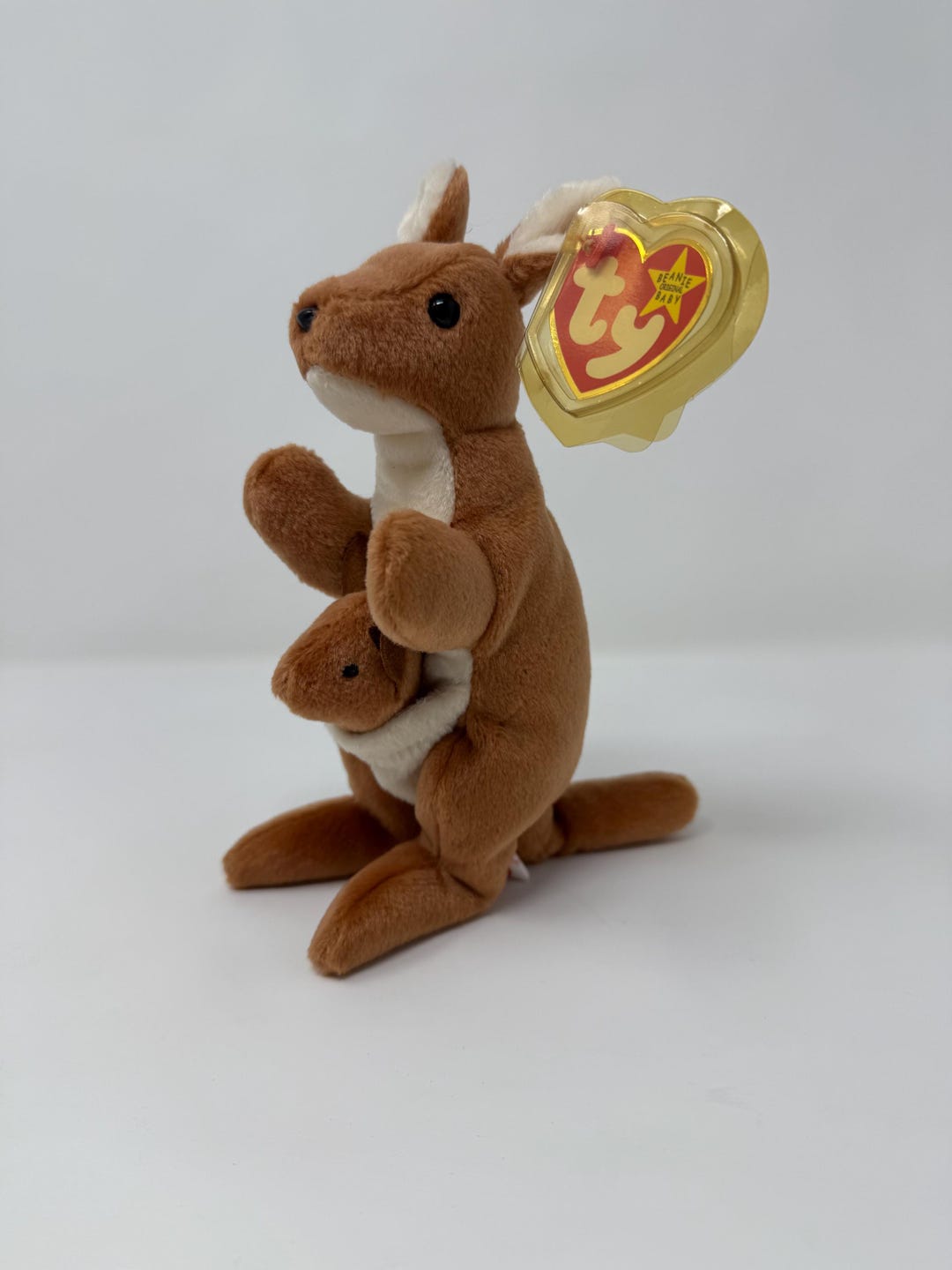 Pouch the Kangaroo (and Her Joey)- Nov 6th, 1996 Original Ty Beanie ...