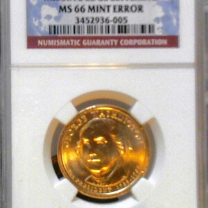 2007 Washington 1 Dollar Missing Edge Lettering PCGS MS 66 Mint Error ...