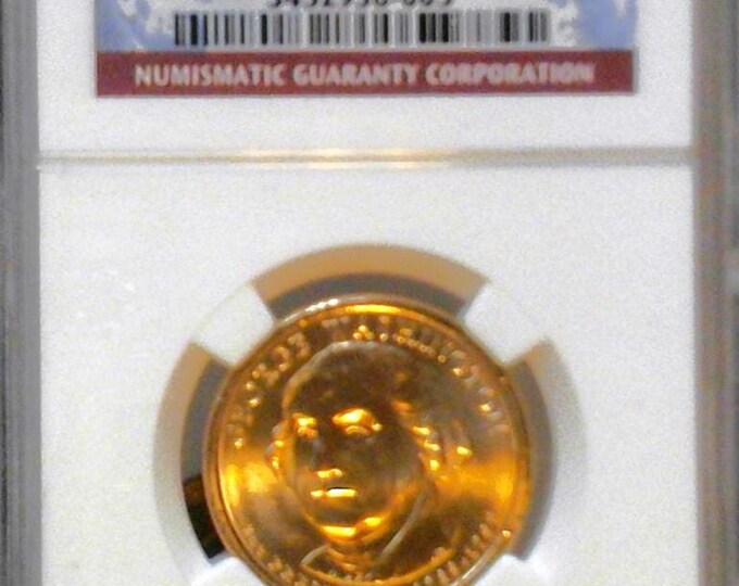 2007 Washington 1 Dollar Missing Edge Lettering PCGS MS 66 Mint Error ...