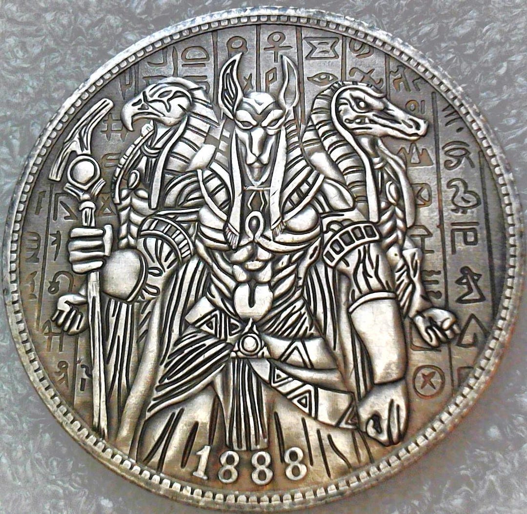 Hobo Coin - Horus - Anubis and Sobek Egyption Gods Coin - Horus, Anubis ...
