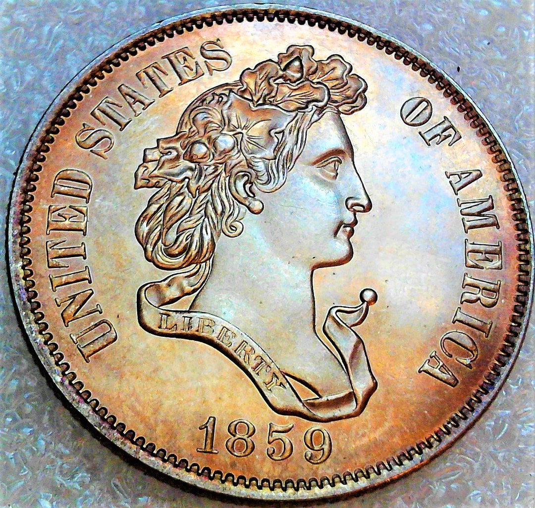 1859 Half Dollar Experimental Pattern Copy Coin Reproduction Coin ...