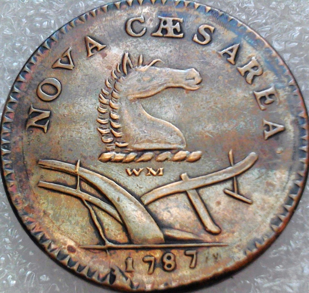 United States New Jersey 1787 Colonial 1 Cent Outlined Shield - Copy ...