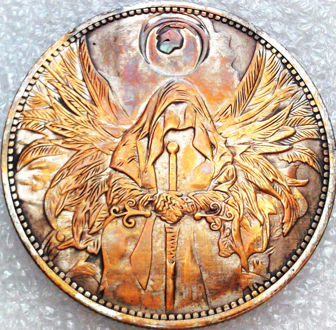 Hobo Coin the Grim Reaper Custom Artistic Coloring Hobo Nickel - Etsy