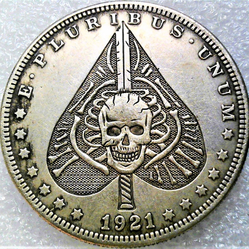 Morgan Skeleton Coin - Etsy