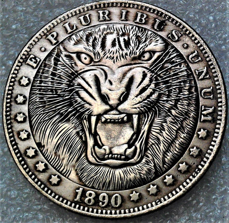 Hobo Coin TIGER COIN - Etsy