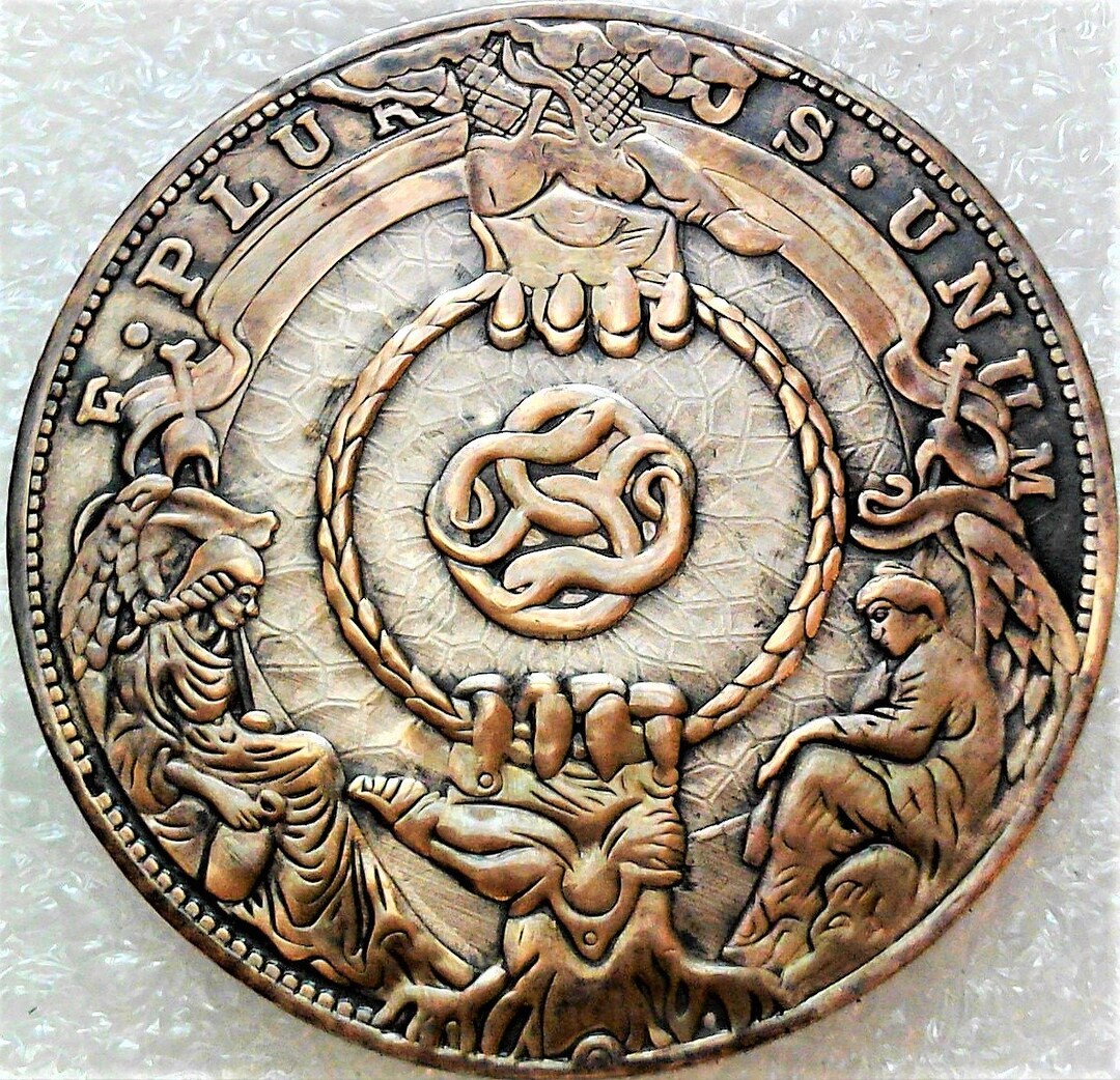 Demonic Hands With All Seeing EYE Hobo Coin Artistic Custom Color - Etsy