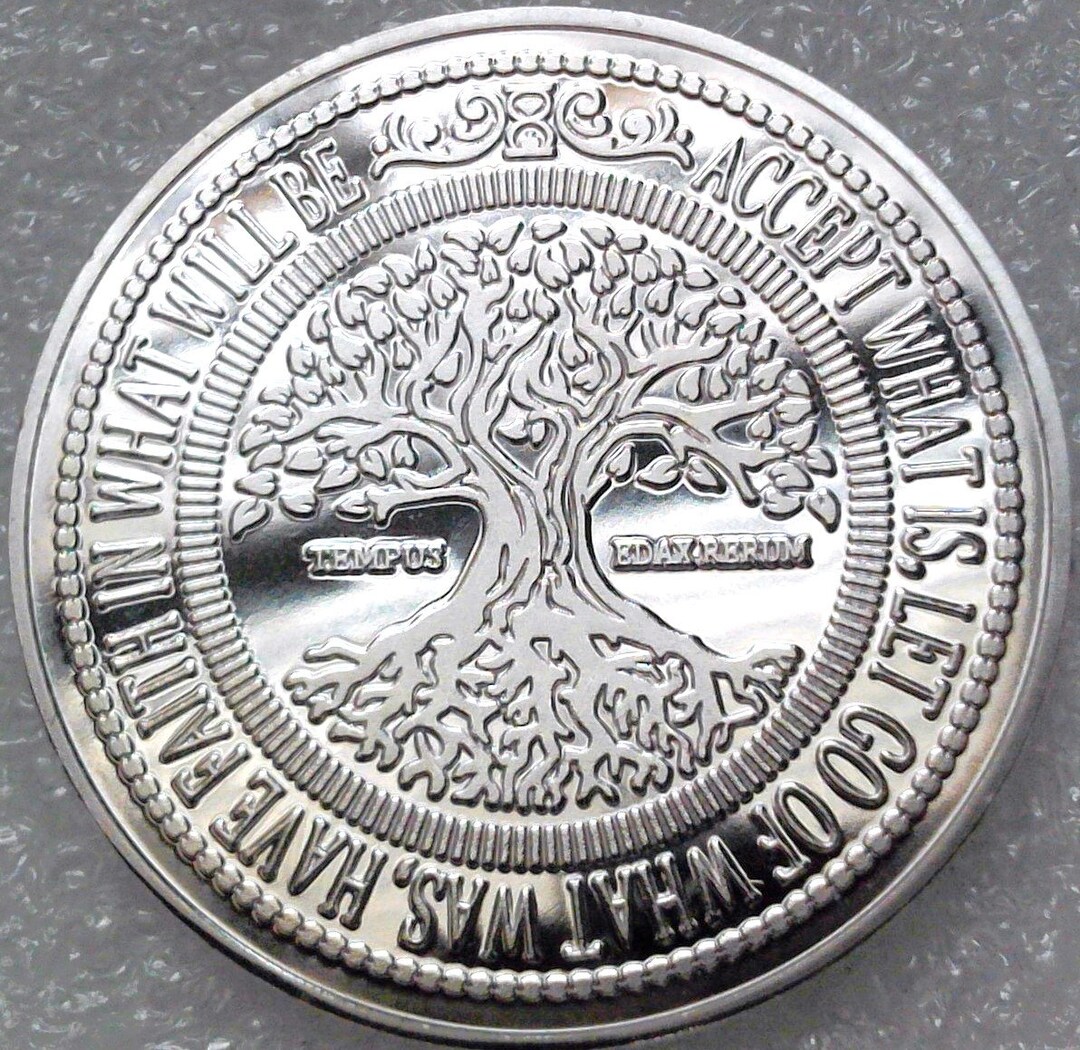 Tree of Life Commemorative Coin, Positive Saying on Coin, Commemorative ...