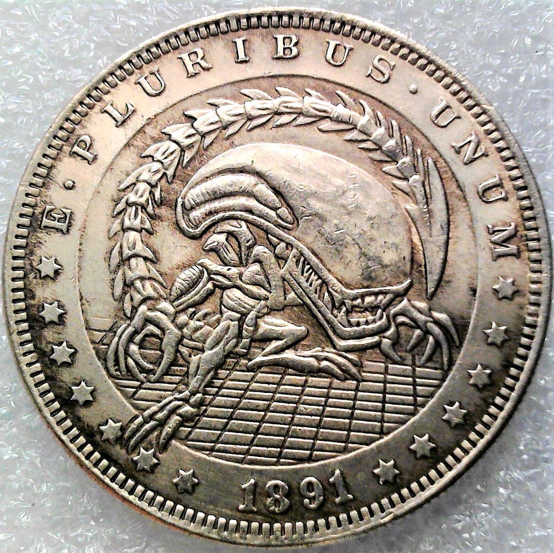 Hobo Coin ALIEN COIN - Etsy