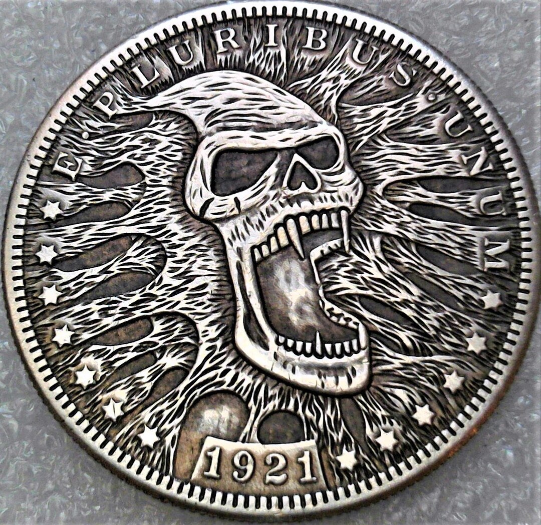 Hobo Nickel - Screaming Demon Coming Out of Hell Coin - Hobo Coin - Etsy