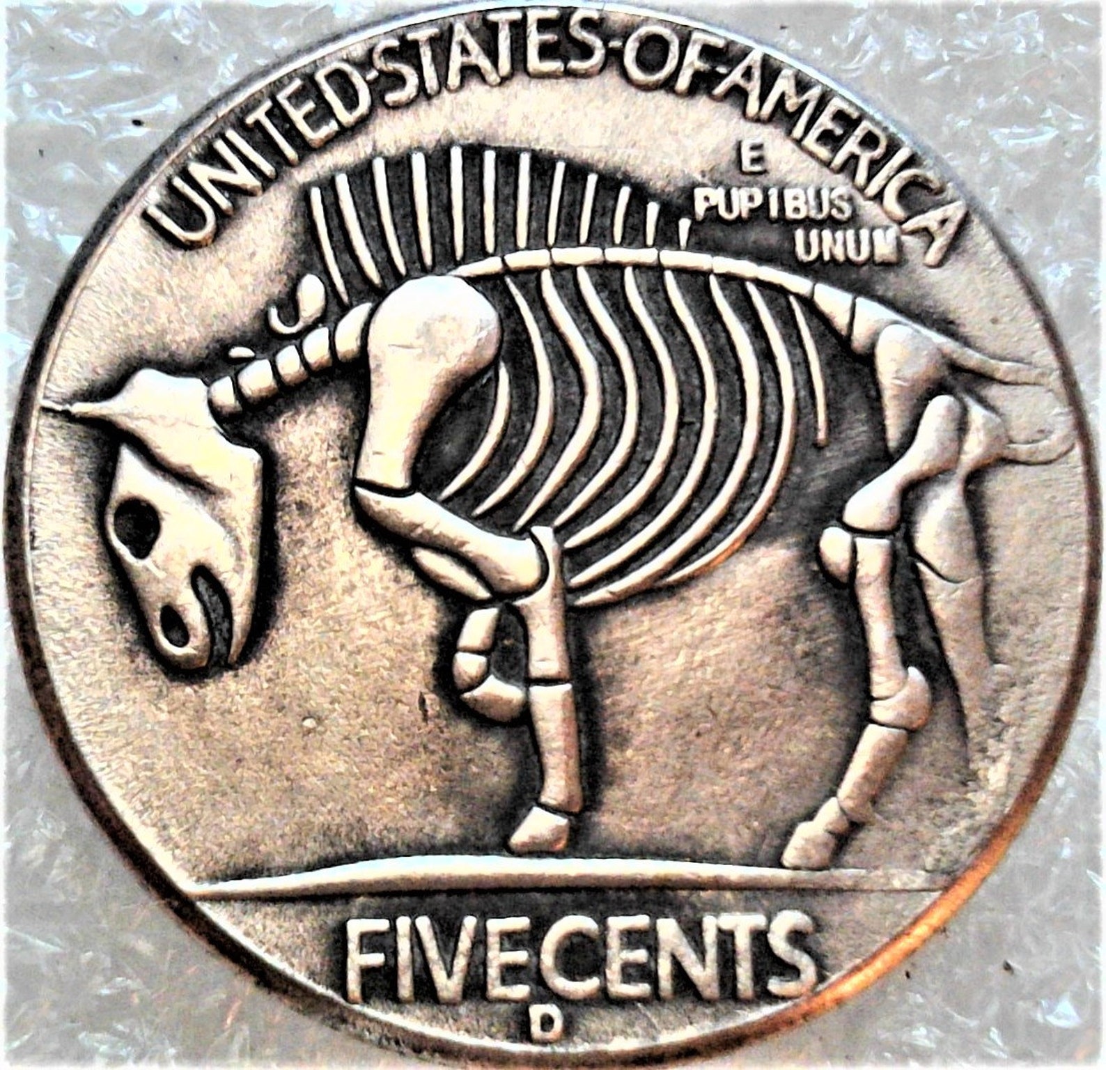 Hobo Coin Pirate Skull Head Coin Hobo Nickel - Etsy